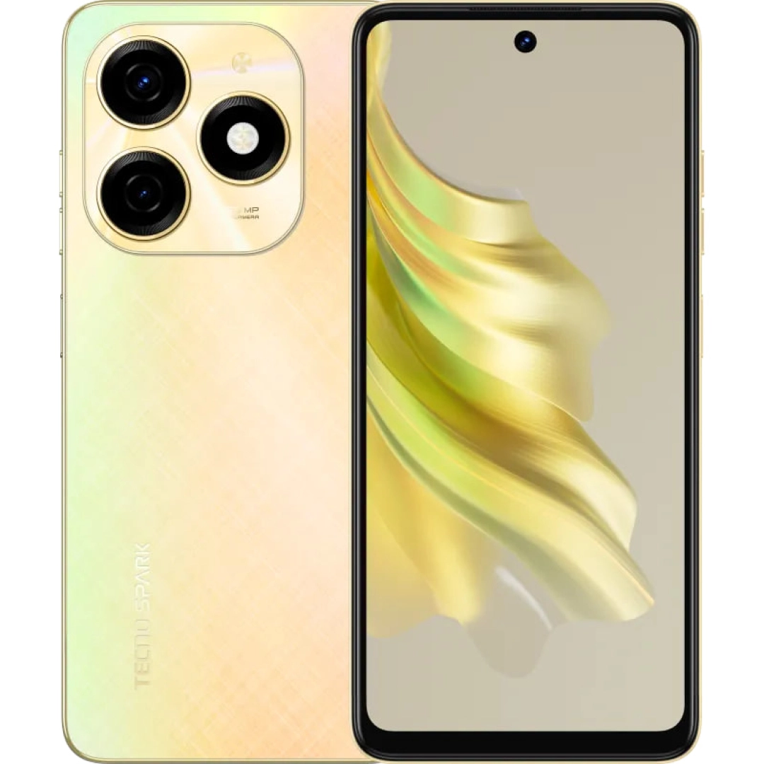 Смартфон TECNO Spark 20 8/128GB Neon Gold купить в ASAXIY: цены, характеристики, отзывы