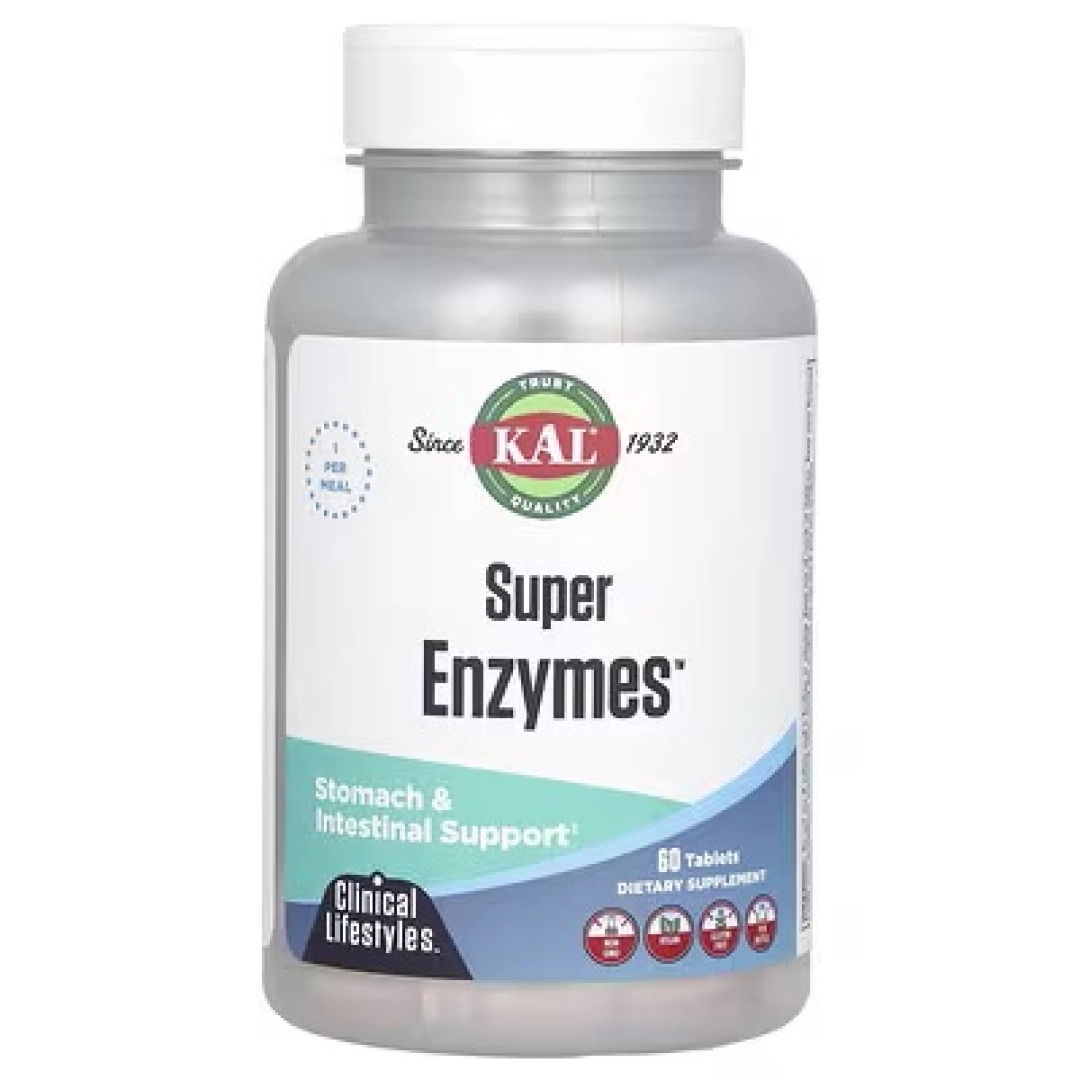 KAL, Super Enzymes, 60 Tablet (89308) ASAXIYdan xarid qilish: narxlar ...